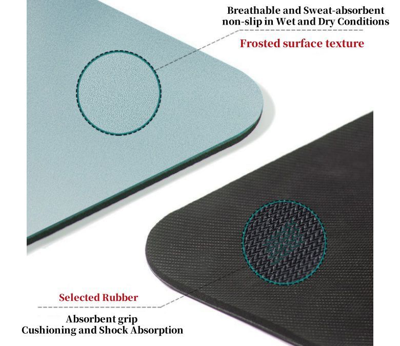 Wholesale Frosted PU Rubber Yoga Mat